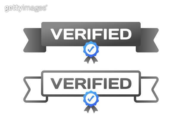 Verified icons. Grey, medal icon with check mark, verified icons ...