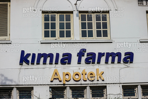 Yogyakarta, Indonesia in March 2022. The pharmacy building of Kimia ...