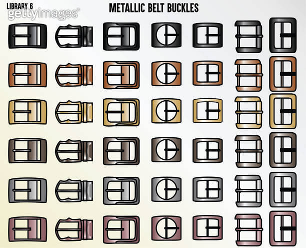 METAL BUCKLES FOR GAMENTS ACCESSORIES VECTOR SKETCH ILLUSTRATION 이미지 ...