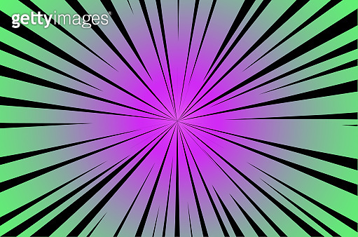 Pop art neon magazine cover. Manga anime action frame lines with ...