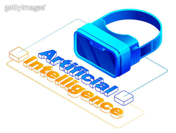 Vr Glasses Isometric and Three Dimensional Design, Artificial ...