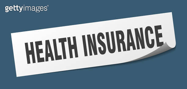 health insurance sticker. health insurance square isolated sign. health ...
