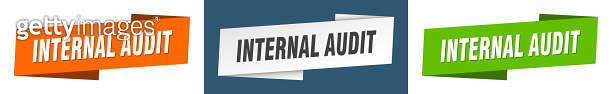 internal audit banner. internal audit ribbon label sign set (1500049334 ...
