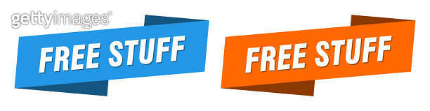 free stuff banner. free stuff ribbon label sign set 이미지 (1499748484 ...
