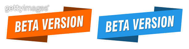 beta version banner. beta version ribbon label sign set (1499501204 ...