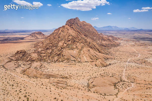 Namibia Pontok Mountains Spitzkoppe Drone Panorama Africa 이미지 ...