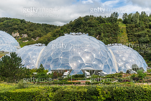 Eden Project, Cornwall, England, August 14, 2023: visitor attraction ...