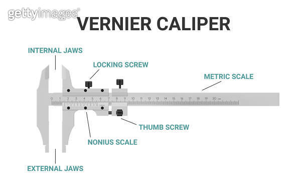 Vernier caliper engineering industrial measuring mechanical instrument ...