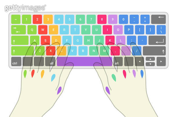 Keyboard typing scheme learning touch type practice training optimal ...