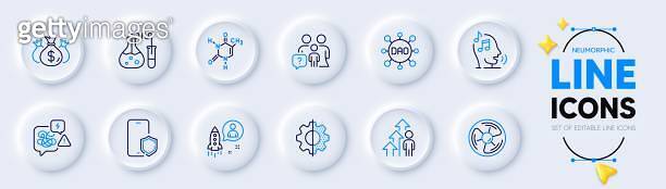 Family questions, Air fan and Check investment line icons for web app ...