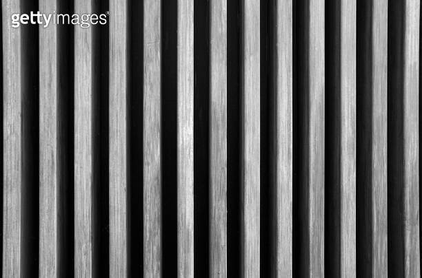 Timber batten, wood slat wall, decorate pattern texture, black and ...