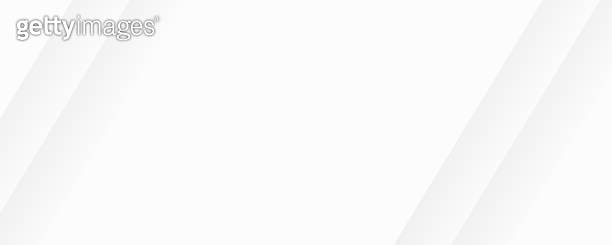 White abstract long minimal banner. Light neutral vector background ...