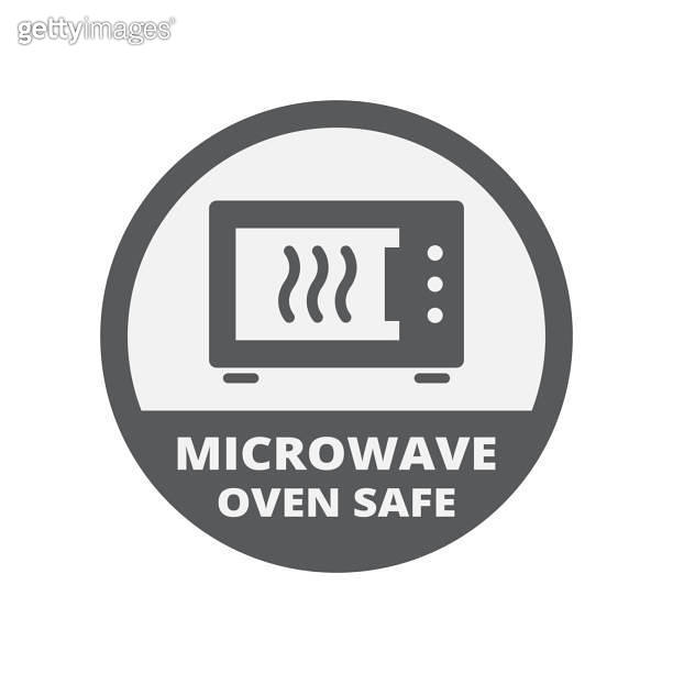 Microwave oven safe circle vector label 이미지 (1494581030) - 게티이미지뱅크