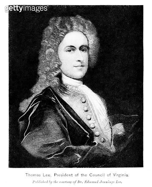 Thomas Lee Portrait, Tobacco Farmer and Politician, Ancestor of ...