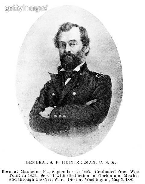 Union Major-General Samuel Peter Heintzelman Portrait,19th Century ...