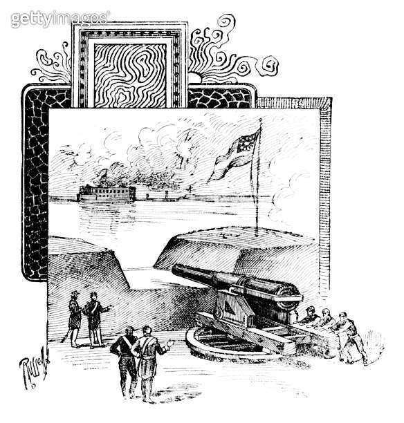 Naval Battle at Fort, American Civil War History, 19th Century US Naval ...