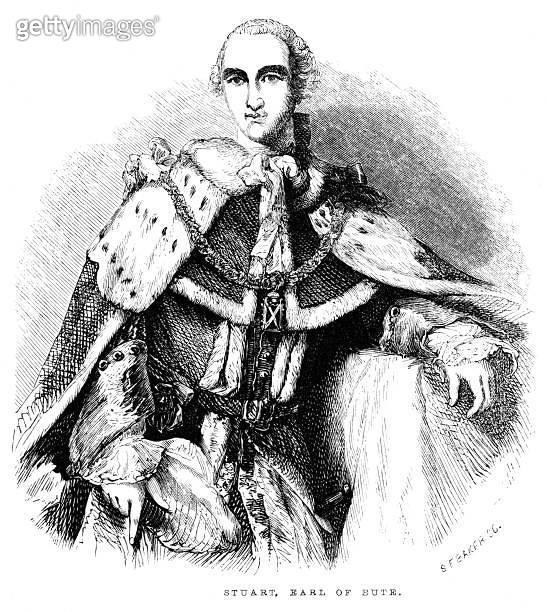 John Stuart Portrait, 3rd Earl of Bute, Prime Minister of Great Britain ...