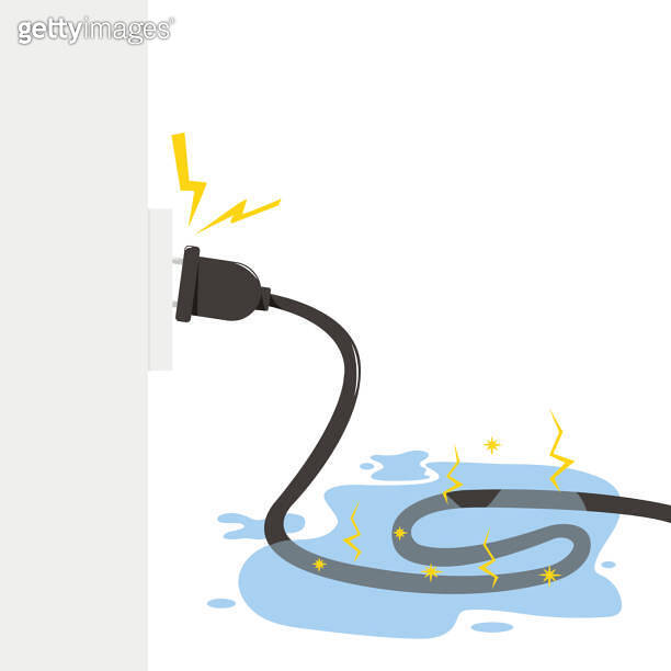 Never use wet plug, Safety first and warning danger electricity, Don't ...
