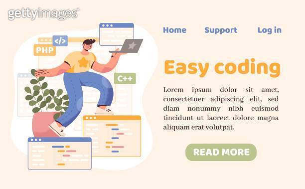 Computer Programming Pc Coding Landing Programmer Or Developer Education Classes Web