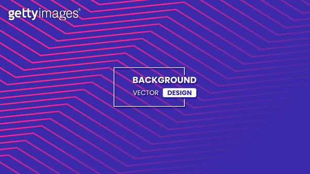 Modern pink gradient diagonal wave lines on purple abstract background ...