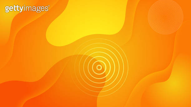 Colorful orange and yellow gradient waves background. Modern futuristic ...