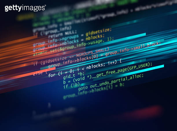Programming code abstract technology background of software developer ...