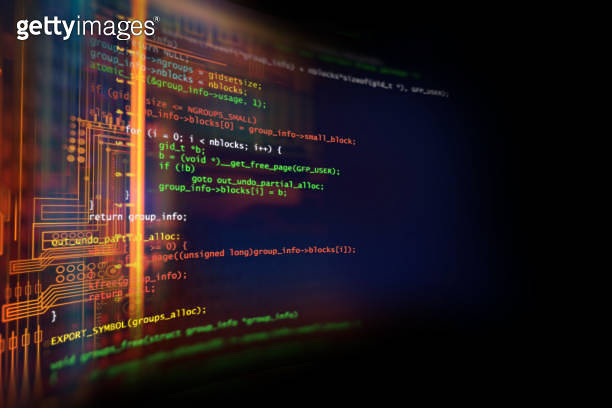 Programming code abstract technology background of software developer and Computer script banner ...