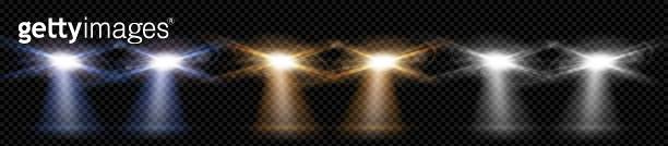 Realistic night car light flare vector effect set 이미지 (1625343070) - 게티 ...