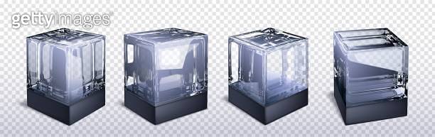 3d glass cube box isolated transparent vector 이미지 (1720091406) - 게티이미지뱅크