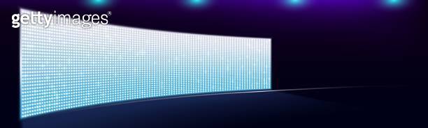 Concave side led screen wall stage light panel (1616528811) 일러스트, 무료 ...