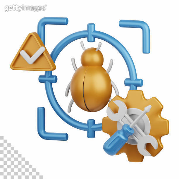 3d Rendering Bug Fixing Isolated Useful For Technology Programming Development Coding