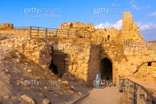 Medieval Crusaders Castle in Al Karak, Jordan 이미지 (1453765223) - 게티이미지뱅크