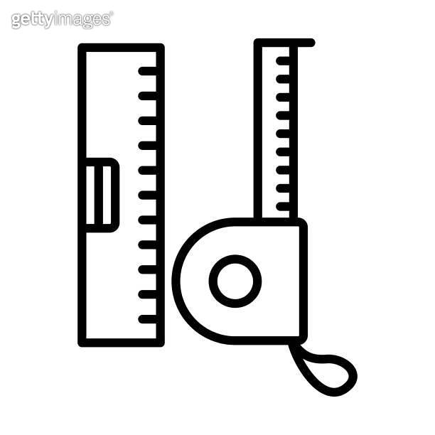 Tape Measure Icon Logo Design Vector Template Illustration Sign And ...