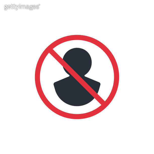 Best HD Vector Icon Illustration Block Banned Restriction Access No ...