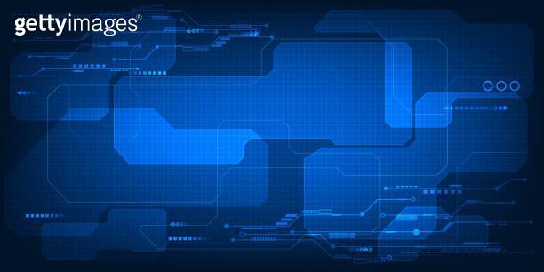 Vector illustrations of Digital blueprint grid line circuit futuristic ...