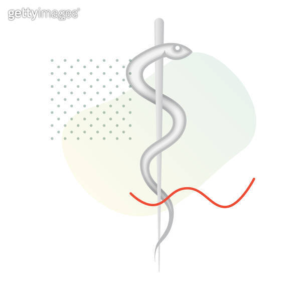 Snake Around Pole - Rod of Asclepius - Symbol - Stock Icon (1533850207 ...