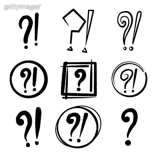 Doodle Question Mark, Sign and Symbol for Design, Presentation or ...