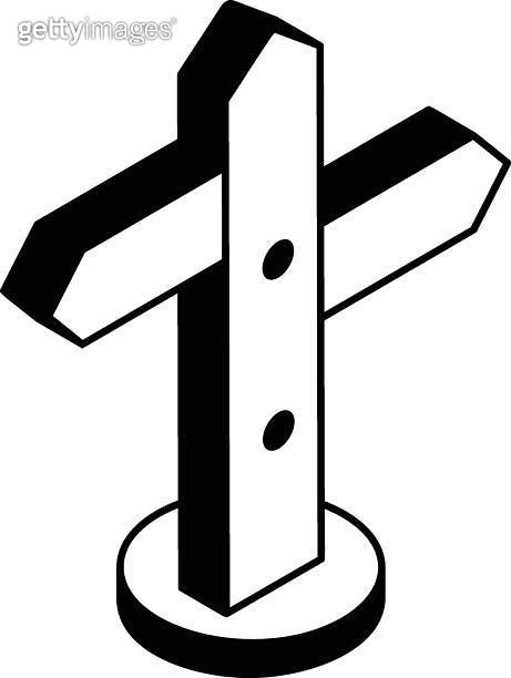 On road Signpost Vector Icon isometric Design, Motor Vehicle Service ...