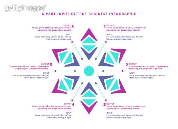 6-part input-output infographic template (1497692041) 일러스트, 무료 일러스트 ...