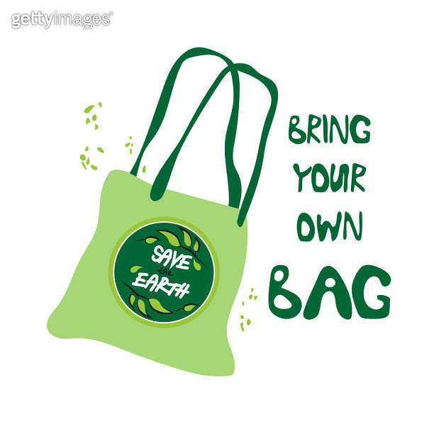 Bring your own bag Save Earth. 이미지 (1459995904) - 게티이미지뱅크