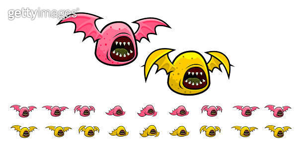 Alien Bat Monster Animated Character Sprite 이미지 (1894188280) - 게티이미지뱅크