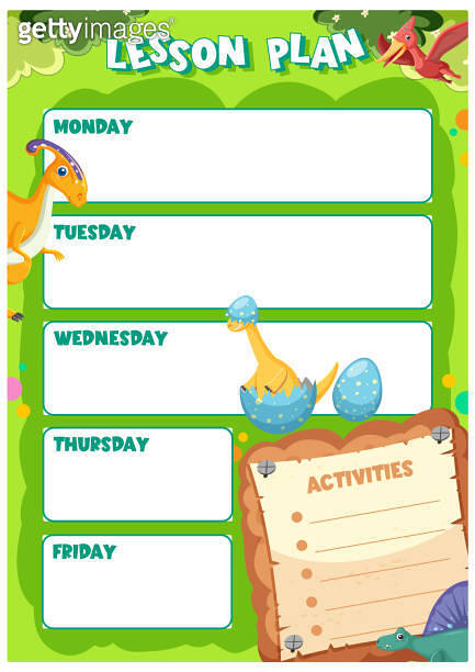 Cute Dinosaur Lesson Plan for Children 이미지 (1785239216) - 게티이미지뱅크