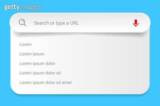 Search Bar with suggestions for UI UX design and web site. Search ...