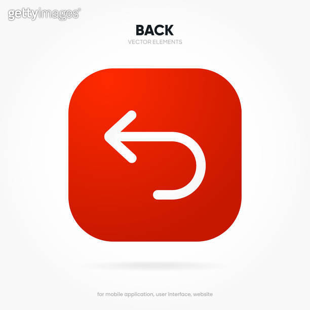 Arrow back icon. Previous direction symbol. Icon arrow symbol. Left ...