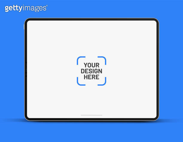 Empty carousel post template mockup. Mobile app interface with blank ...