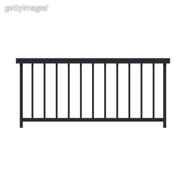Balcony cartoon vector. Railing vector. Fence vector. (1802059848) - 게티 ...
