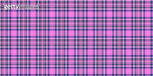 Tartan check plaid texture seamless pattern in pink, blue, white Modern ...