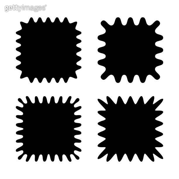 A groovy frame with a wavy edge and a simple y2k border (1862520310 ...