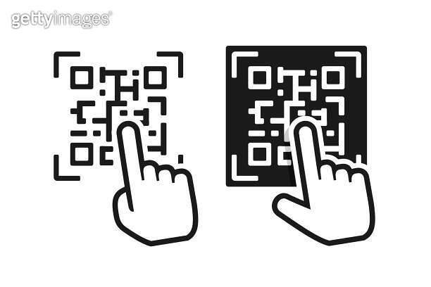 Click select qr code. Illustration vector 이미지 (1719754105) - 게티이미지뱅크