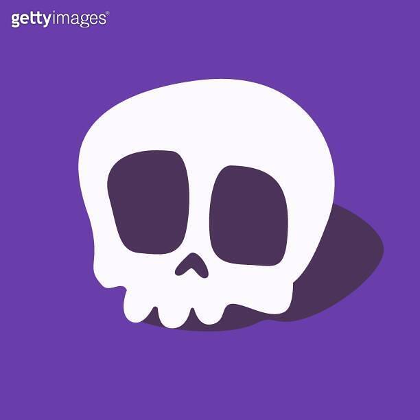 dead skull cartoon Performing a black magic ceremony. Halloween ...